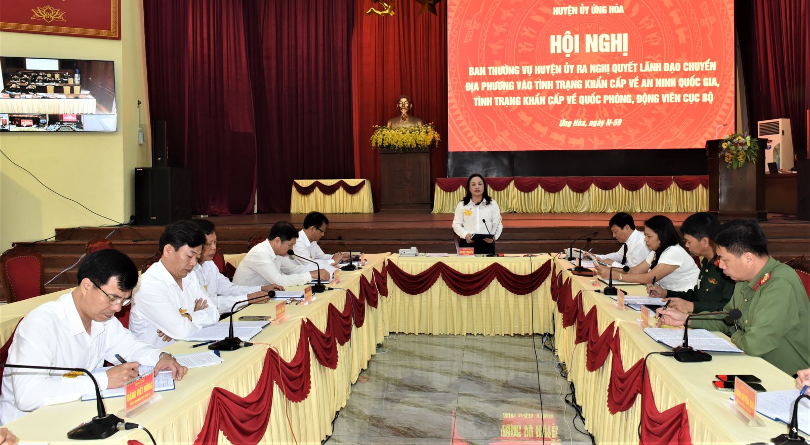 Khai mạc diễn tập KVPT huyện Ứng Hòa năm 2022